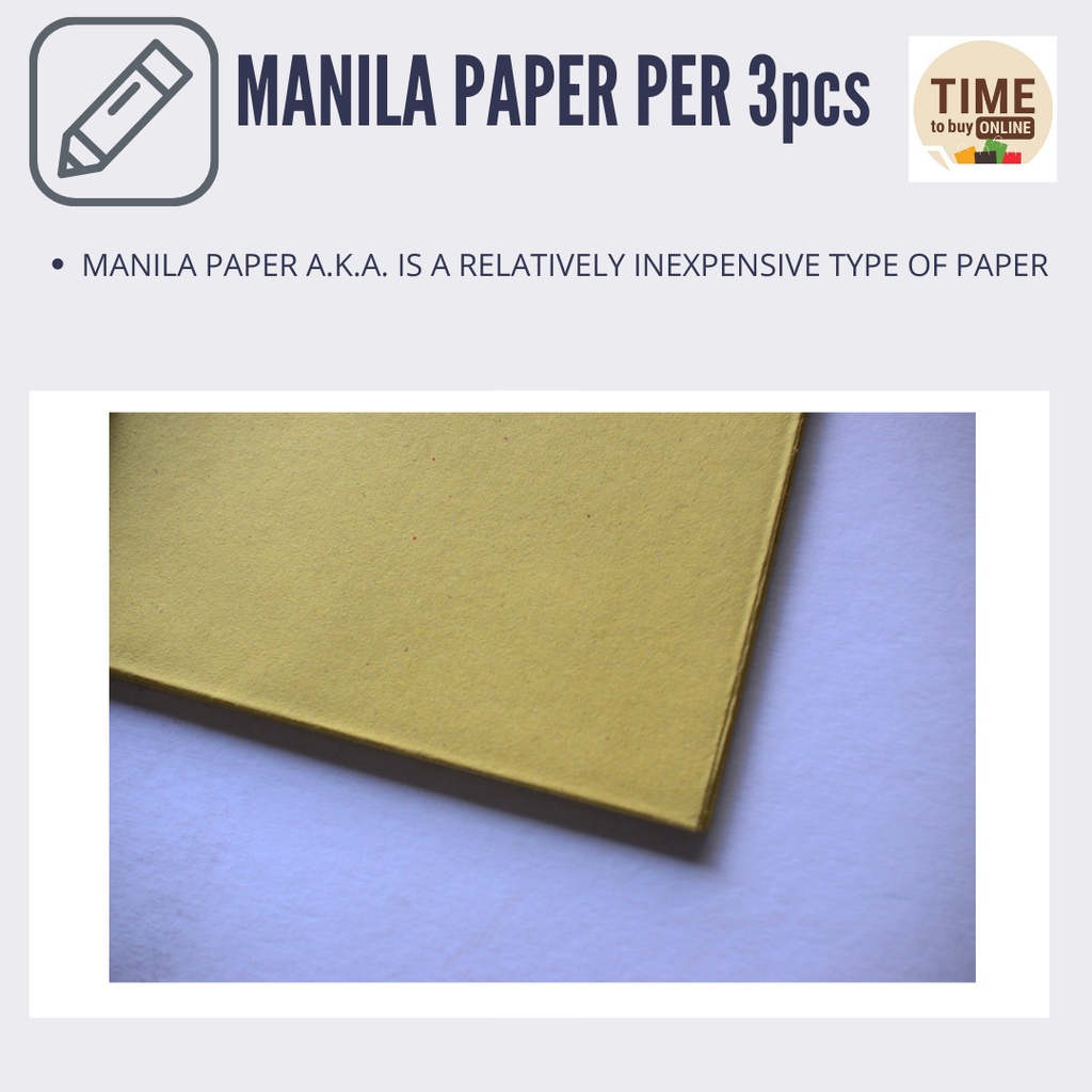 Manila Paper by 3pcs per set | Shopee Philippines