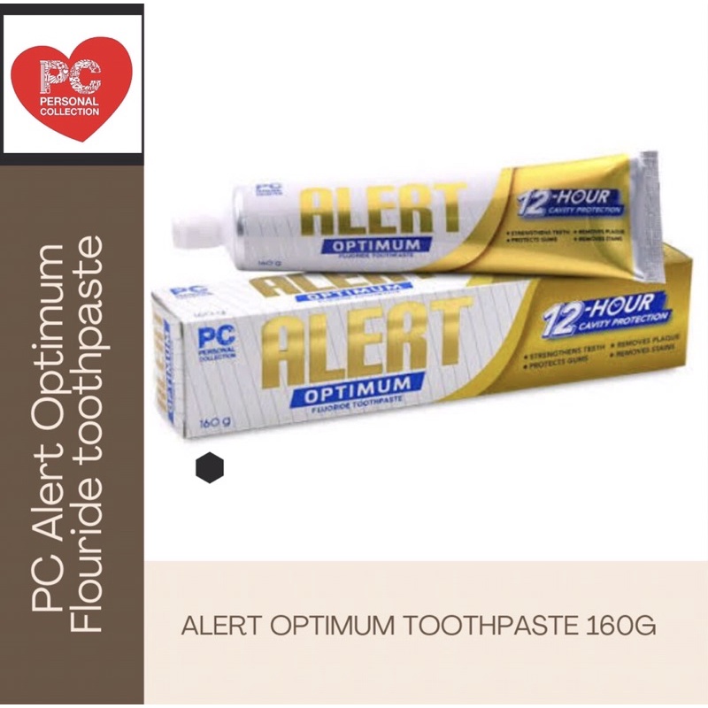 Alert optimum flouride toothpaste 160g/ advance care toothpaste 160g ...