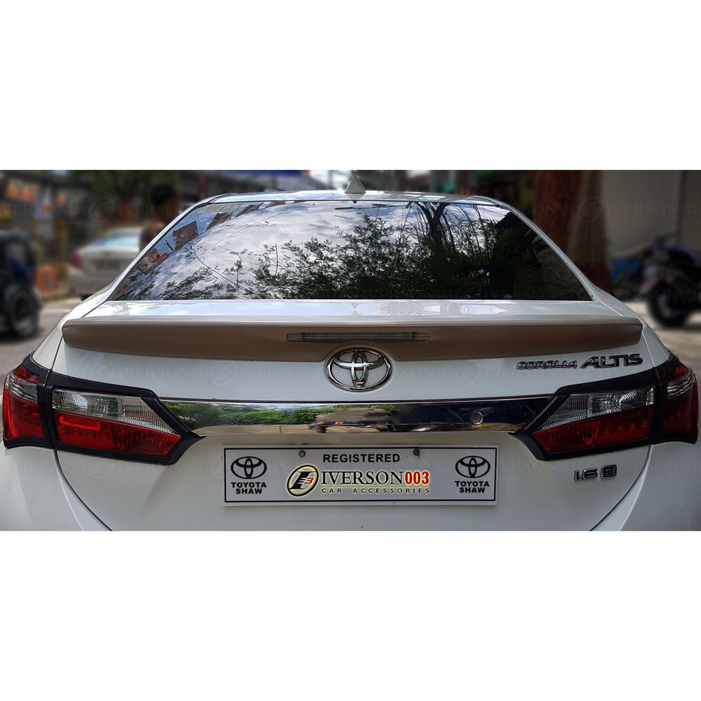Toyota Corolla Altis 2014 to 2018 Ducktail Spoiler with Brakelight ...