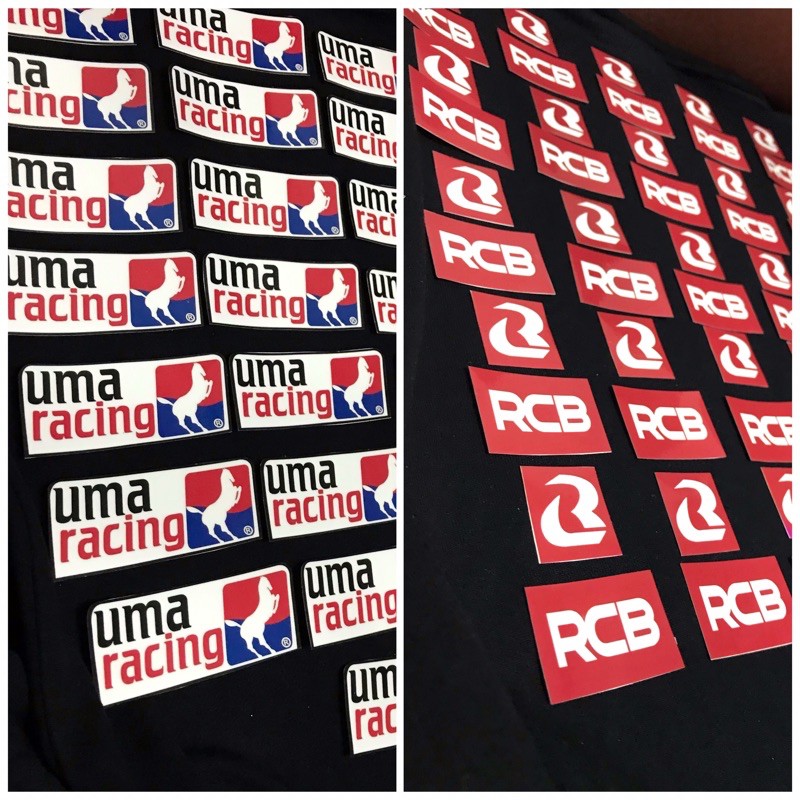UMA RACING & RCB w/ LOGO vinyl sticker 3m adhesive,waterproof ...