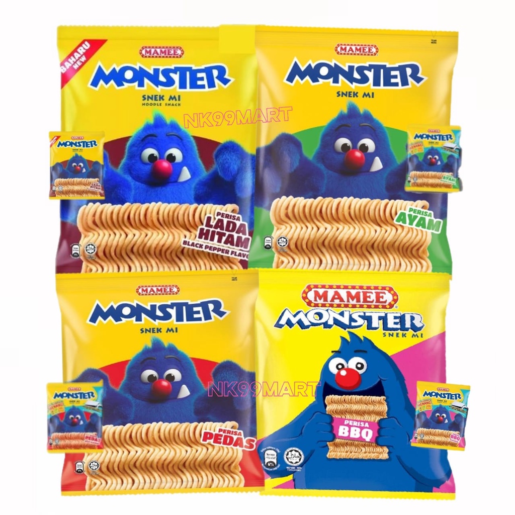 MAMEE MONSTER SNEK MI 10PCS x 25G | Shopee Philippines