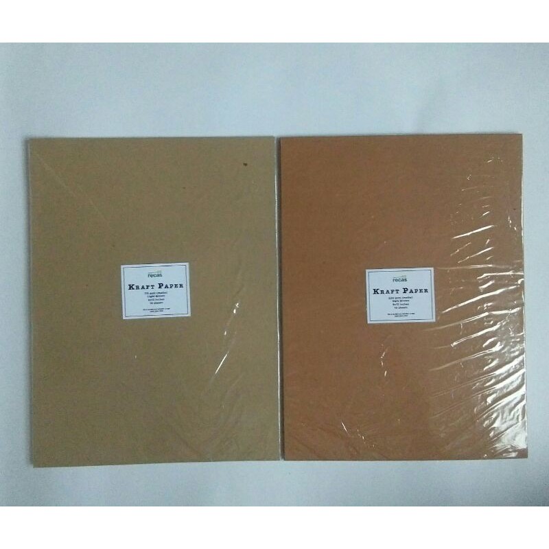 Kraft Paper 115gsm / 220gsm 9x12inches (matte) craft diy | Shopee ...