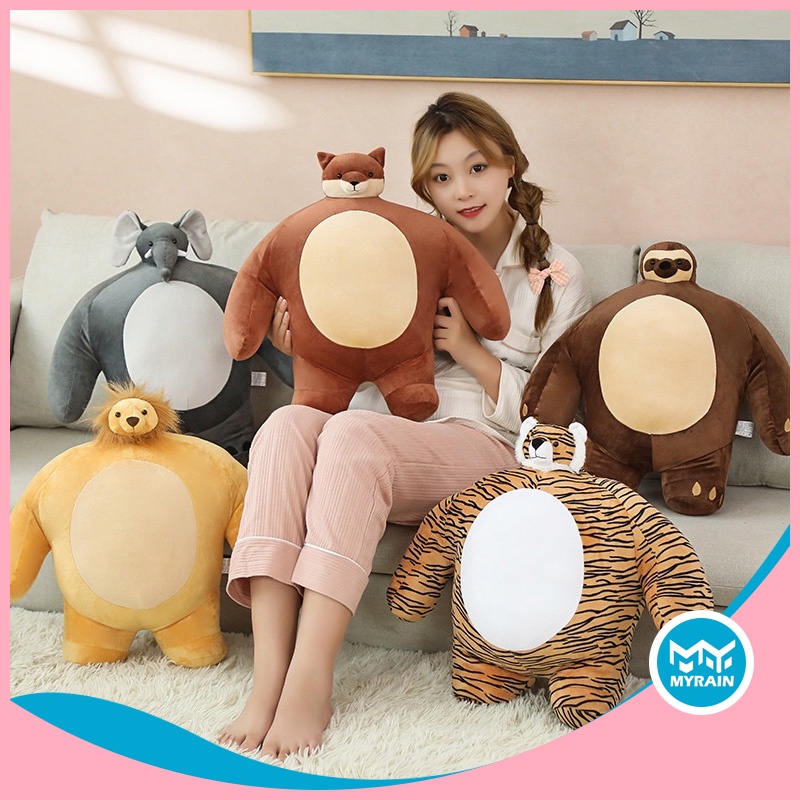 Tiny headed kingdom Stuffed Toys small headed bear Tiger Elephant ...