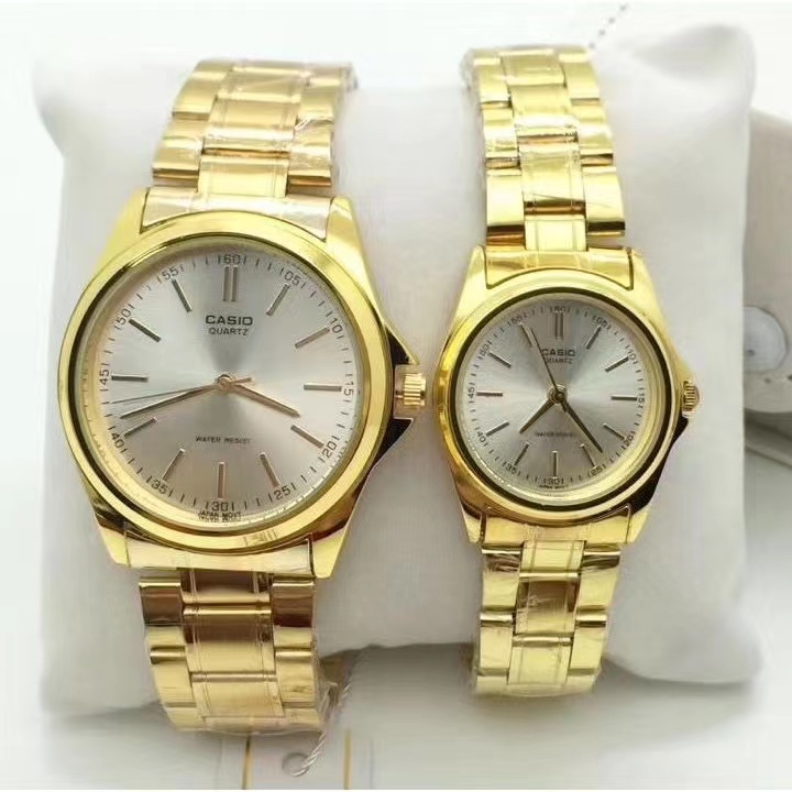 [Maii] Metal Gold / Silver Men and Women Stainless RELO Couple Watch CC ...