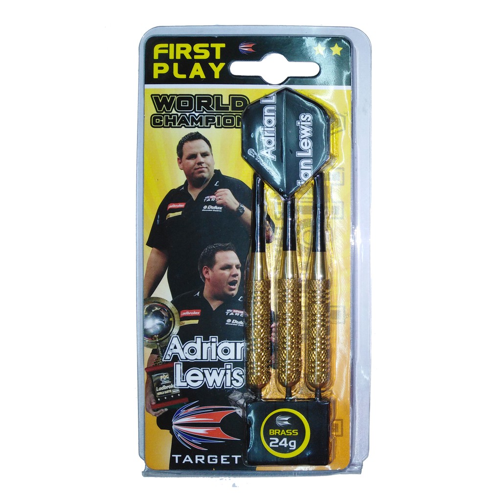 Target Adrian Lewis First Play Darts Brass 104570 24g Dart Pin Steel ...