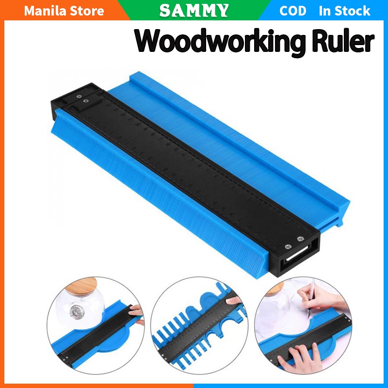 25cm Plastic Profile Copy Gauge Woodworking Profile Measuring Tools ...