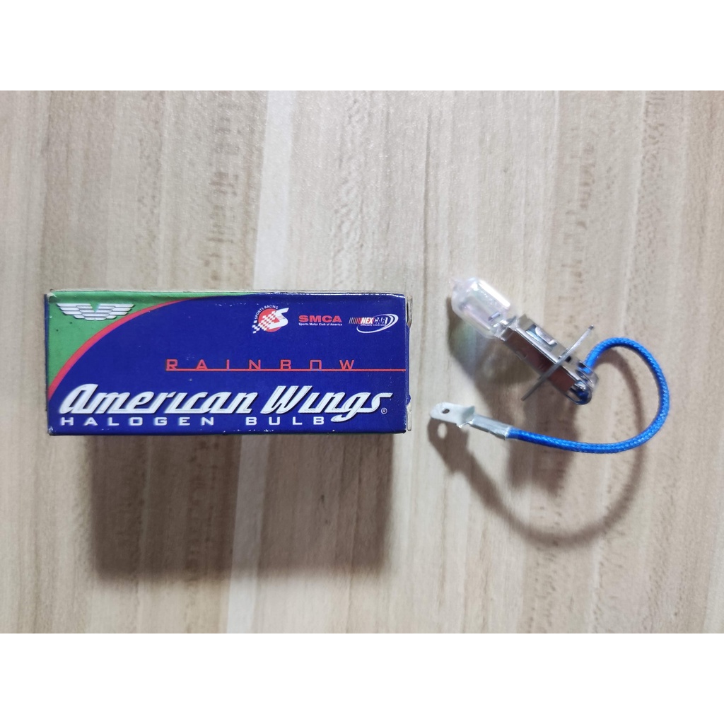 1pc American Wings Halogen Bulb H3 12v 55W RAINBOW | Shopee Philippines