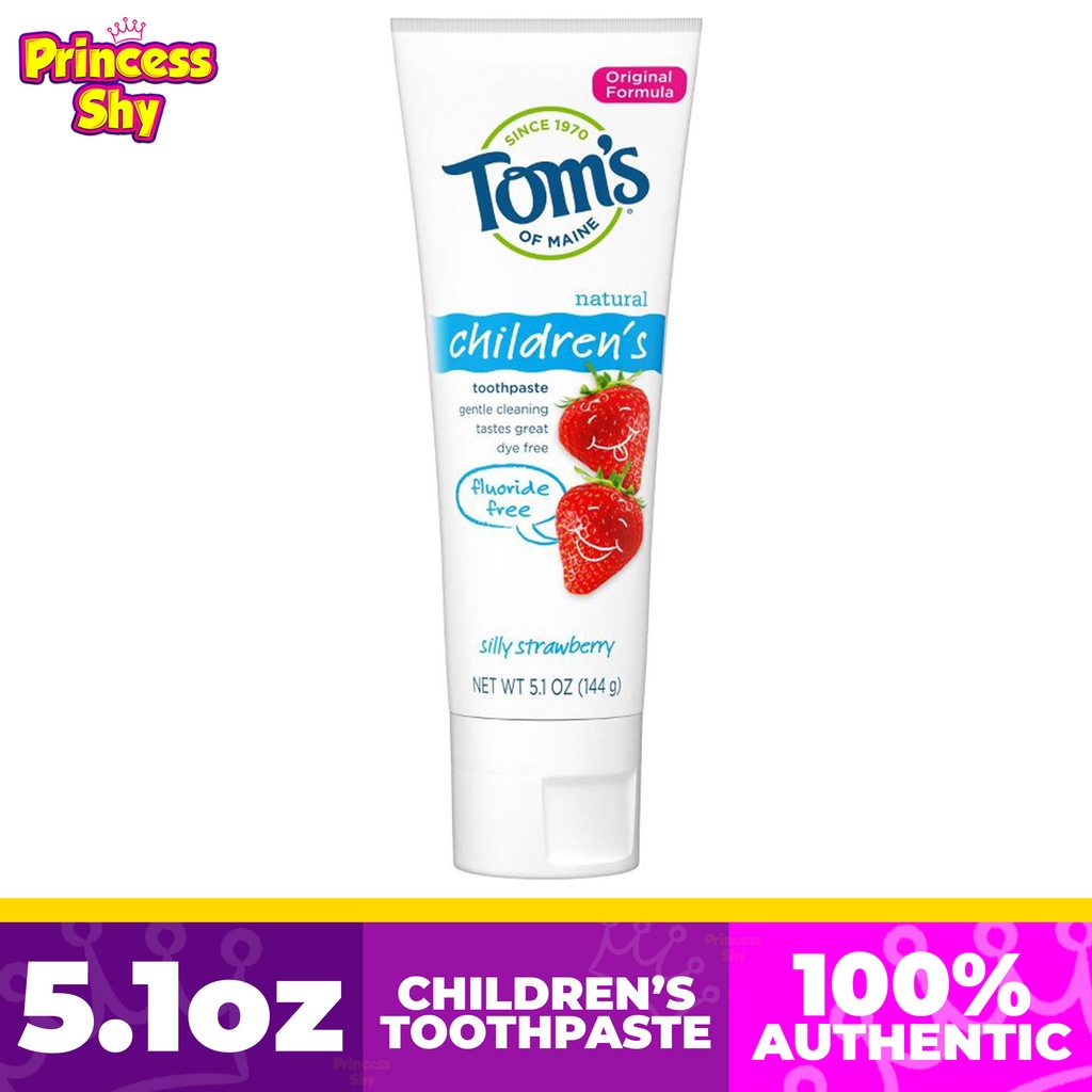 Tom's of Maine Fluoride Free Children's Toothpaste, Natural Dye Free ...