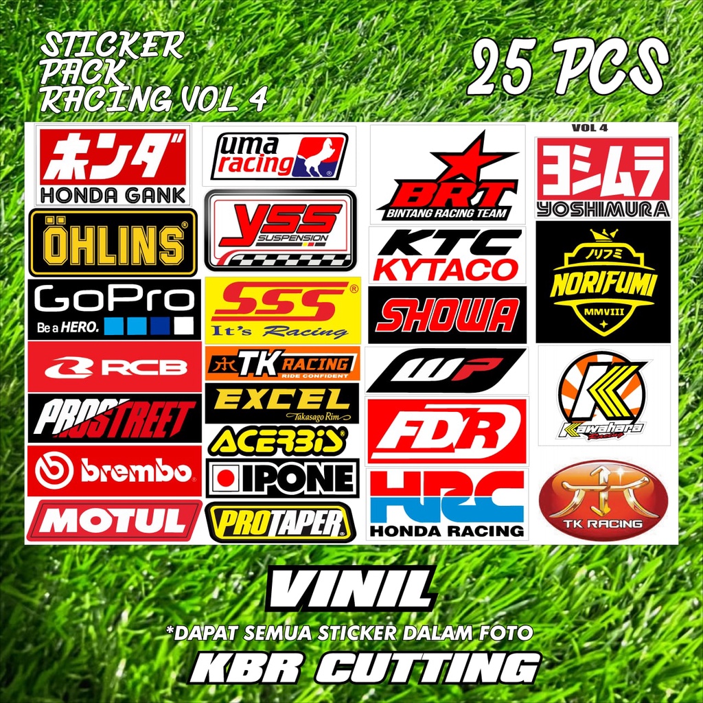 RACING STICKER / STICKER PACK / MOTORCYCLE STICKER / RACING STICKER.04 ...