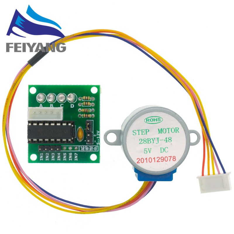 28BYJ-48-5V 4 phase Stepper Motor+ Driver Board ULN2003 Stepper motor ...