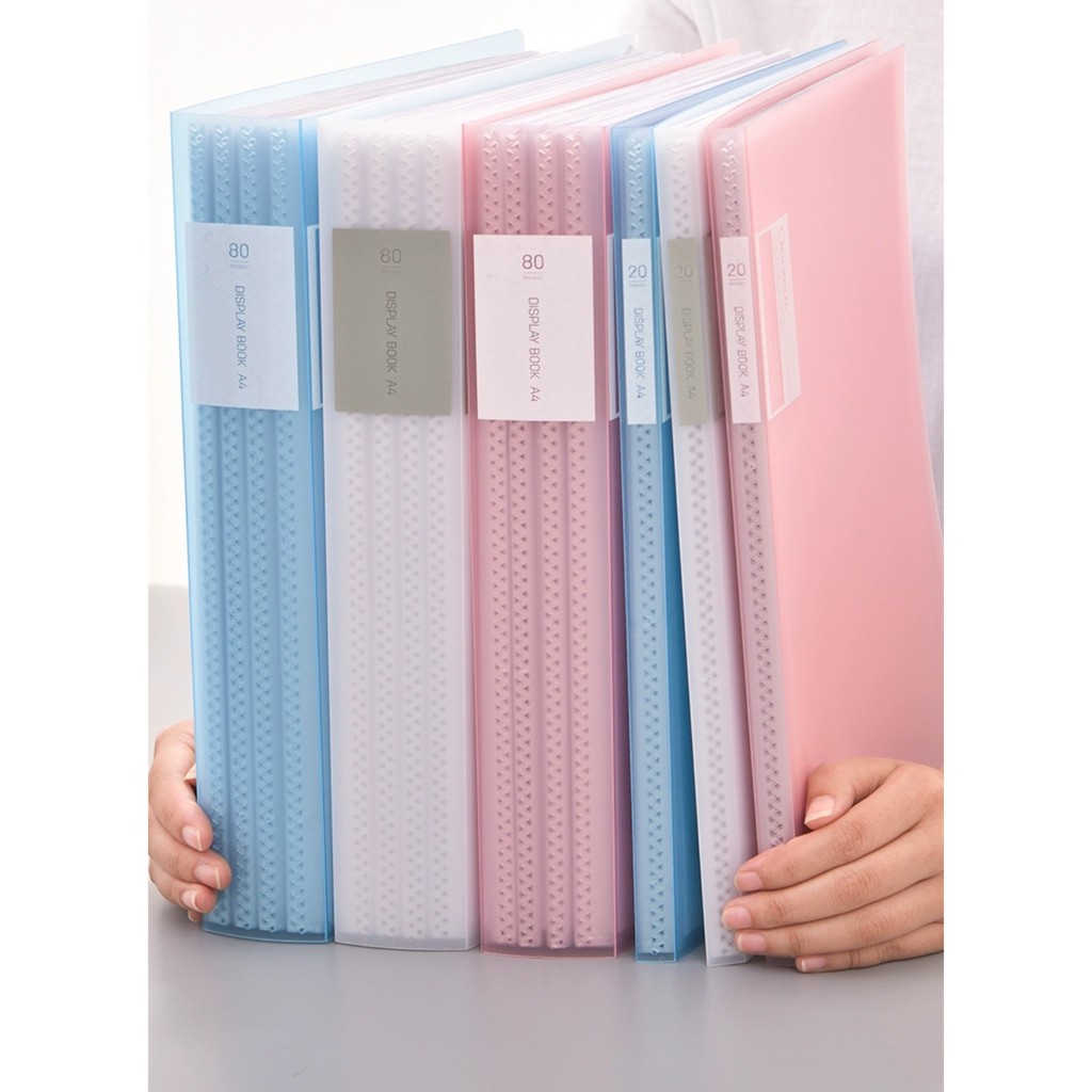 Deli A4 clear book 60 sheets 80 sheets | Shopee Philippines