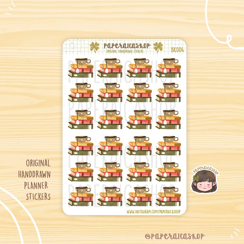 Cozy Book Stickers, Reading Nook Stickers, Reading Stickers, Tea ...