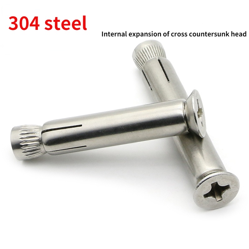 304 stainless steel cross countersunk head internal expansion screw ...