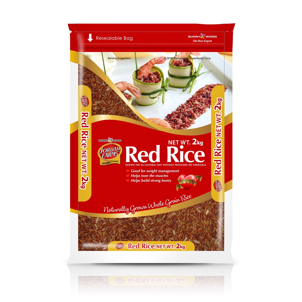 Jordan Farms Red Rice (Organically Grown Unpolished) 2kg | Shopee ...