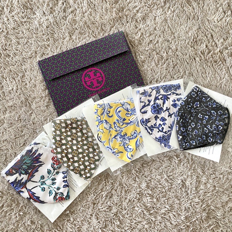 Tory Burch Two Layer Washable Mask Set (New) | Shopee Philippines