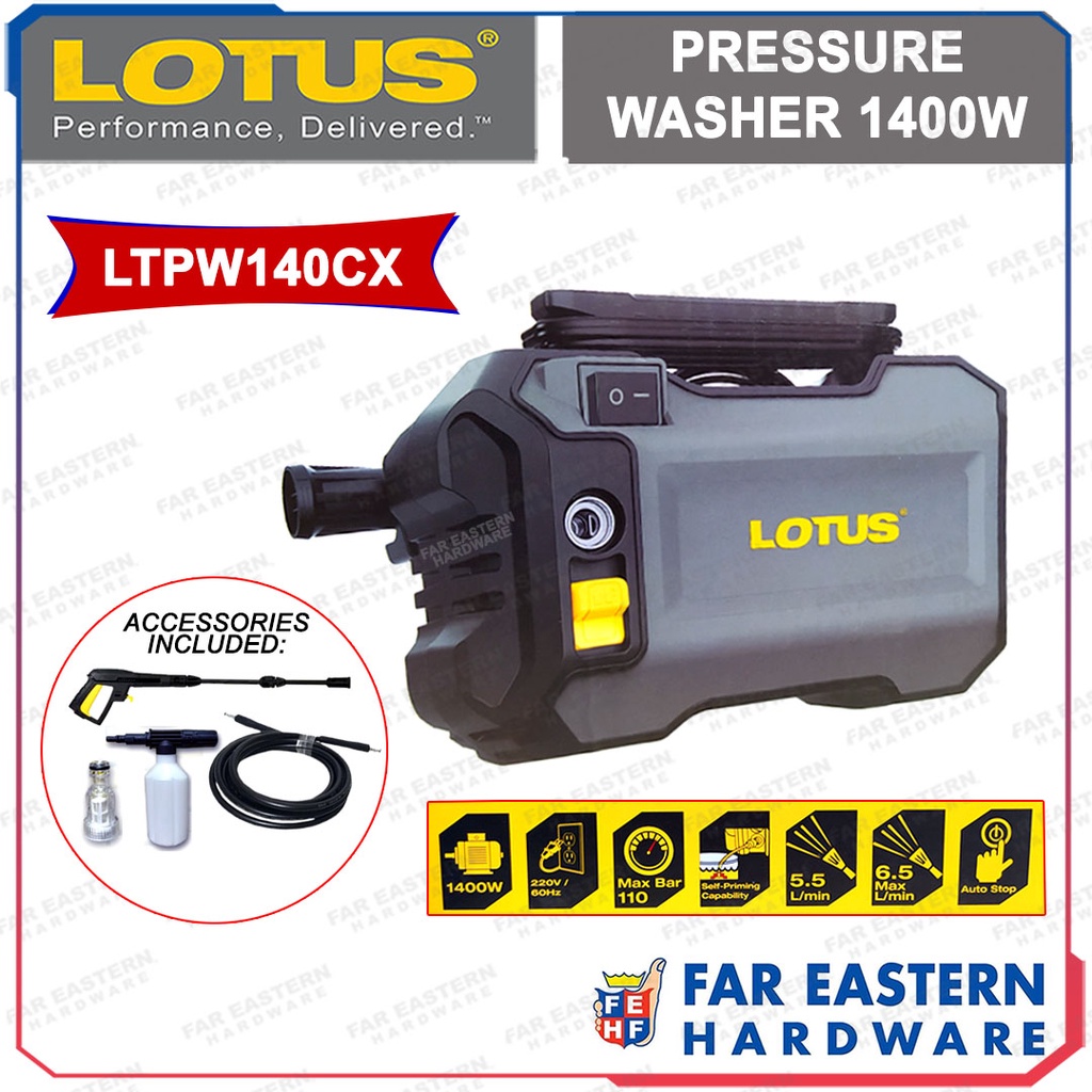 LOTUS Pressure Washer 1400W LTPW140CX LTPW | Shopee Philippines