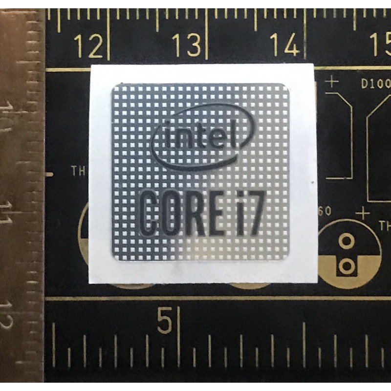 Original intel Core i7 10th gen 2020 logo Sticker | Shopee Philippines