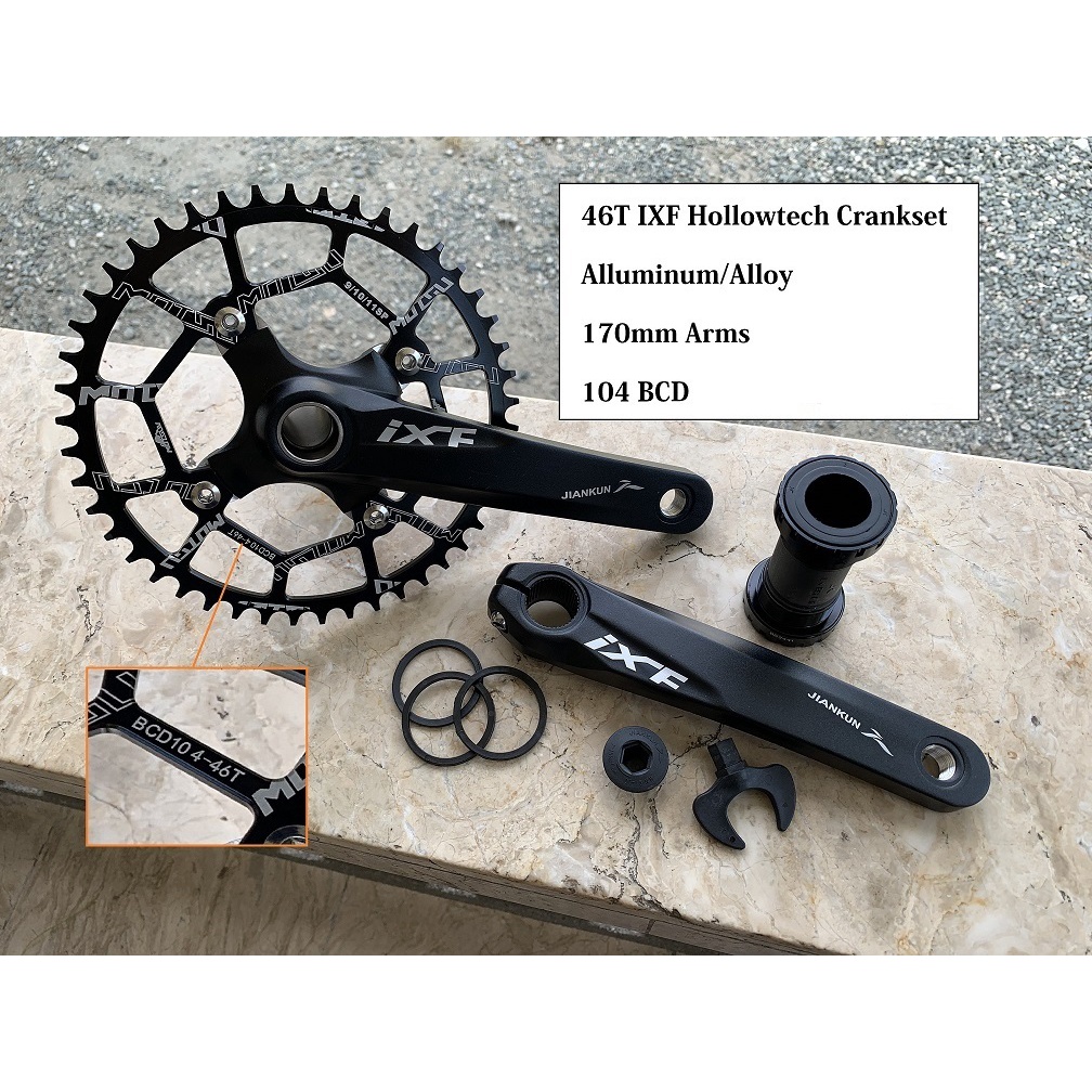 40T 42T 44T 46T 48T 50T 52T IXF Hollowtech Crankset 104bcd Alloy ...