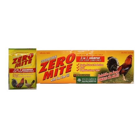 Zero Mite 3 in 1 shampoo for your Gamefowl sold per 5 sachet | Shopee ...
