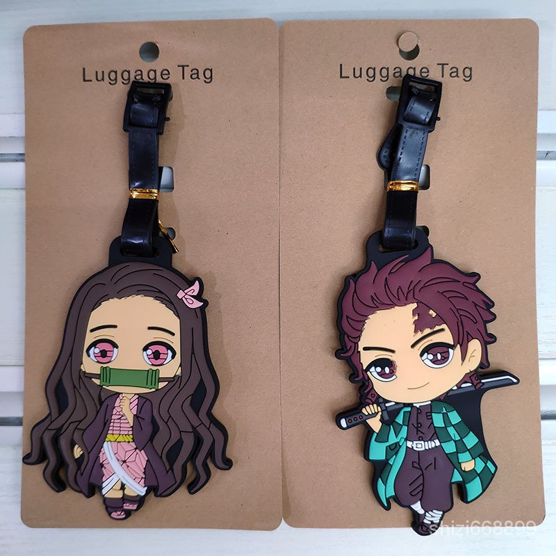 Luggage Sign Demon Slayer Tag Kamado Nezuko Tanjirou Pendant | Shopee ...