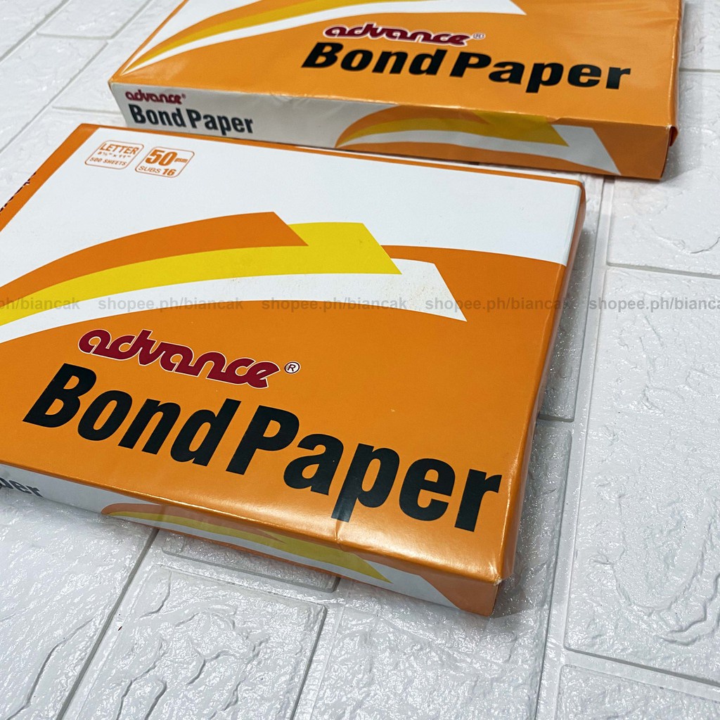 Advance Bond Paper Sub16 50GSM Short Long (SCHOOL OFFICE SUPPLIES ...