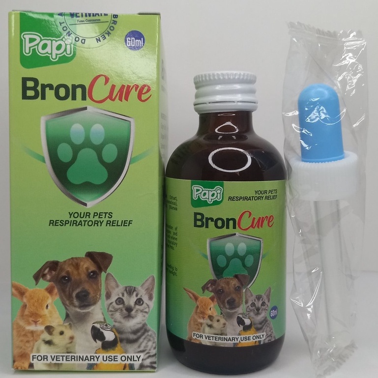 [VET SUPPORT] 60mL Papi BronCure for Pets Respiratory / Cough and Colds ...