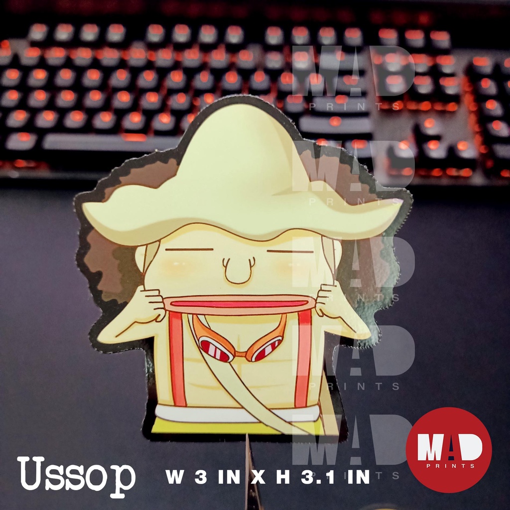 One Piece Cute Stickers - Luffy / Nami / Ussop / Zoro / Sanji / Robin ...