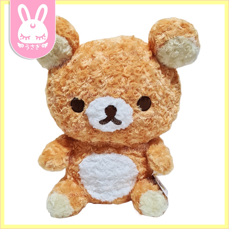 San-X Rilakkuma Jumbo Rose Fur Plush Stuffed Toy 46cm. | Shopee Philippines