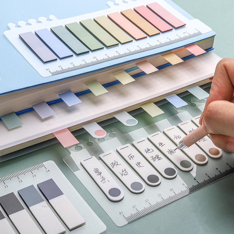 Cute Morandi Notes Color Sticky Notes Bookmarks Label Paste Paper Index ...