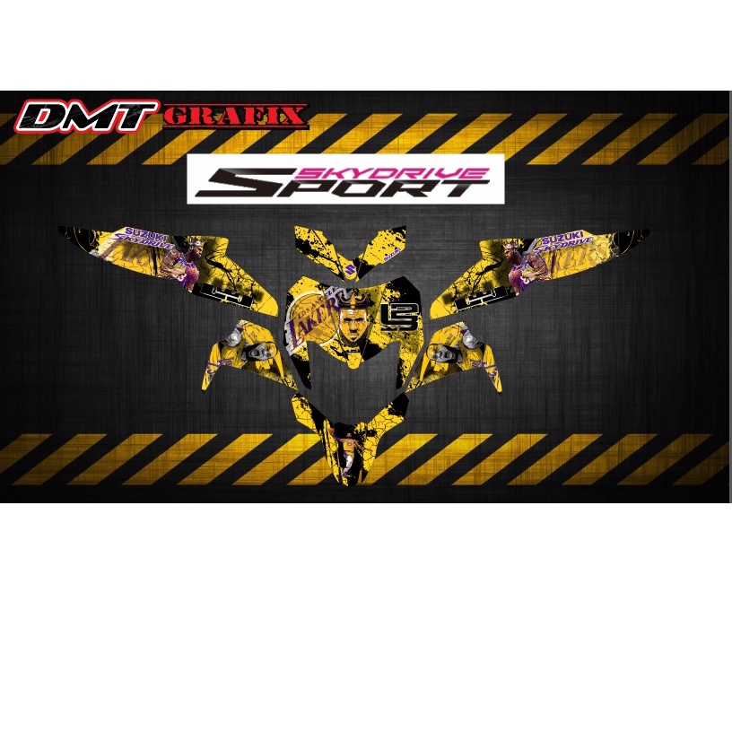 Decal Sticker for SUZUKI SKYDRIVE SPORTS, Yellow Lebron | Shopee ...