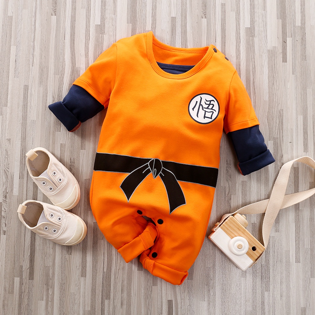 Anime Baby Romper Naruto Dragon Ball Long Sleeve Luffy Sasuke Uzumaki ...