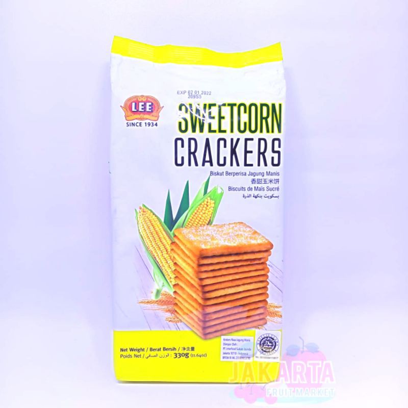 Lee SWEETCORN BISCUIT 330G | Shopee Philippines