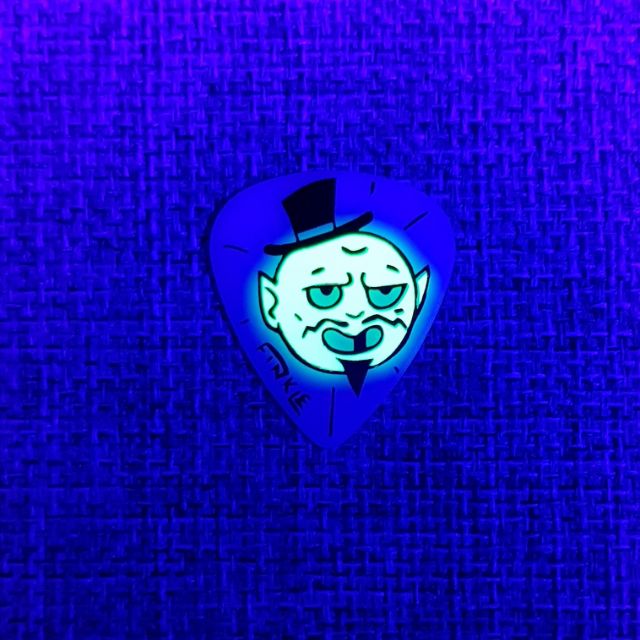 RockReady Goblin magician Reflective Blacklight Pick) Guitar Pick ...