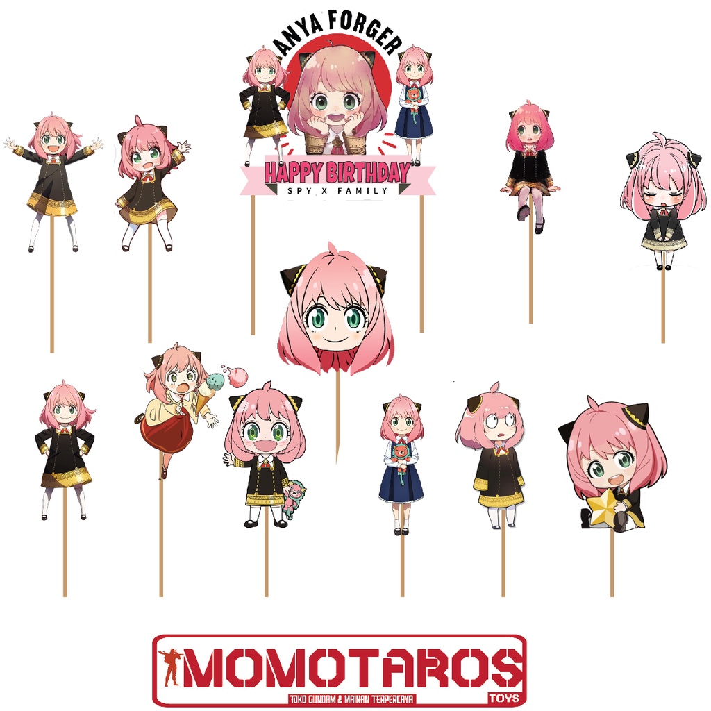 Anya Forger solo cake Topper set | Shopee Philippines