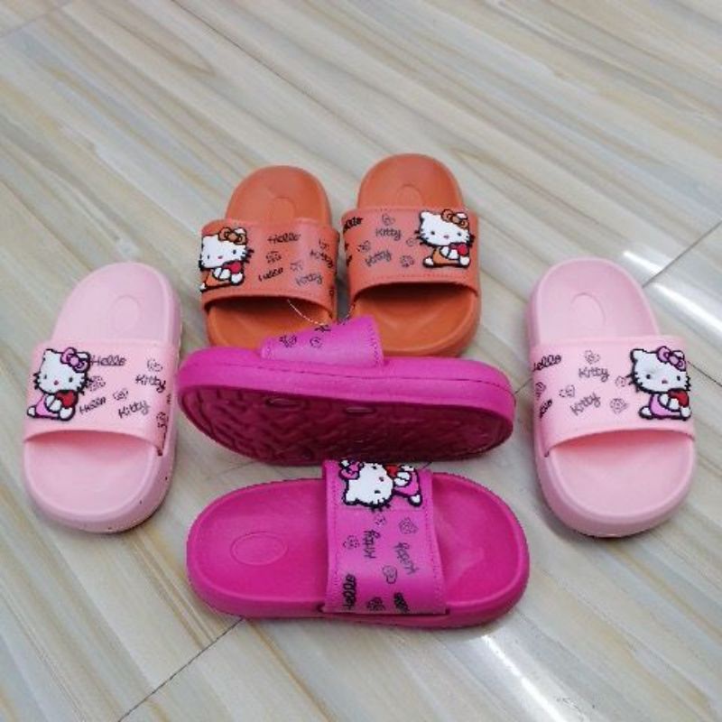 fashion hello Kitty Slide Slipper for kids (30-35) 2138-4m | Shopee ...
