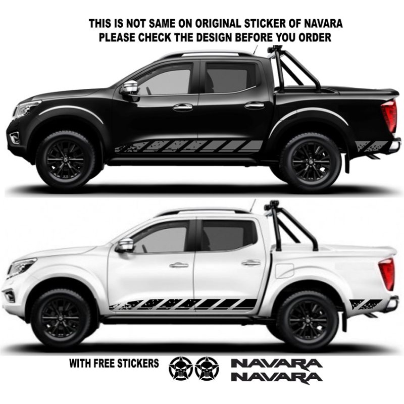 Nissan Navara Black Edition Side Sticker For any Models 2pcs | Shopee ...