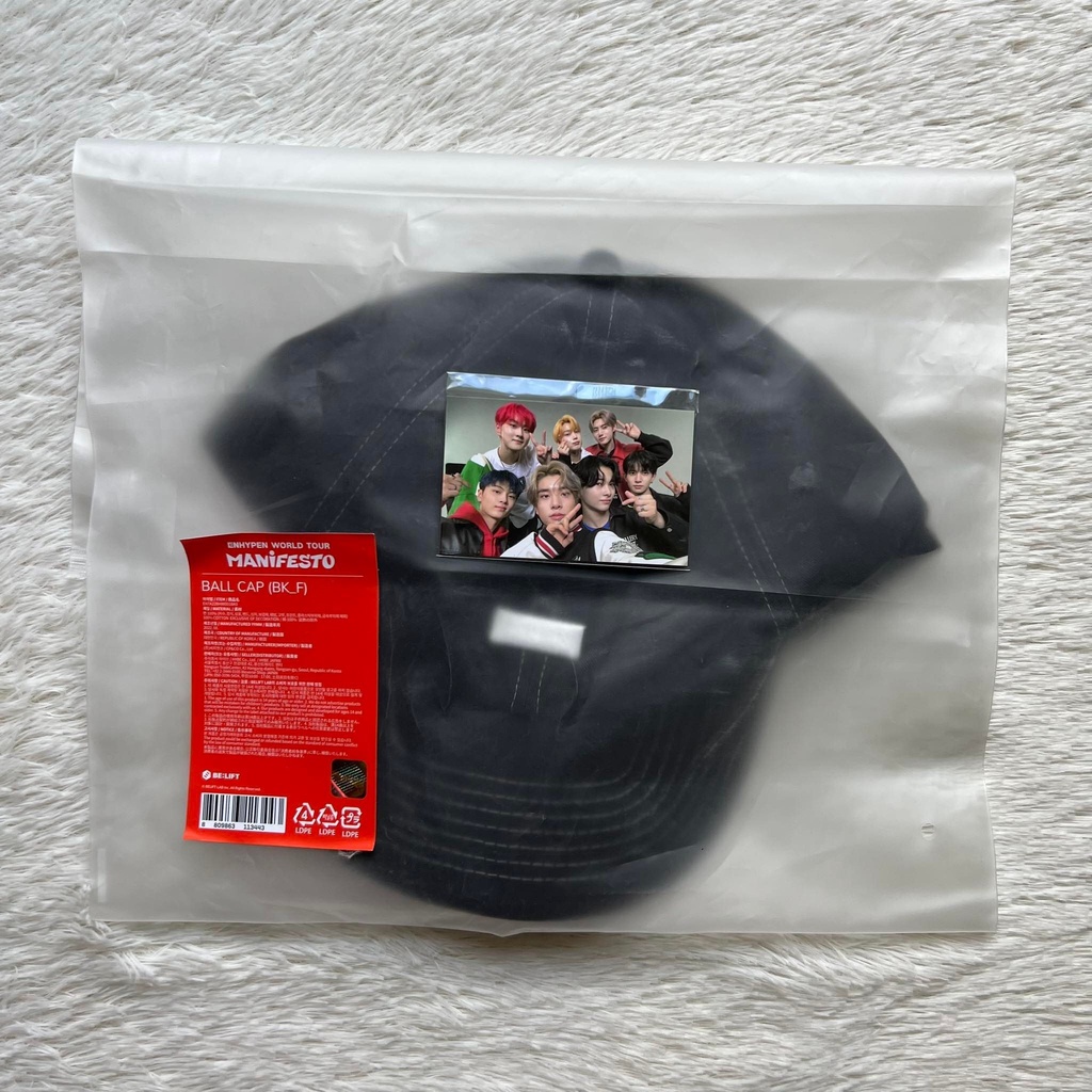ON-HAND OFFICIAL MERCH ENHYPEN MANIFESTO MD Ball Cap with OT7 pc ...