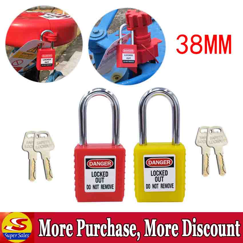 【SuperSales】Industrial Safety Padlock Engineering Plastic ABS Lock Body ...