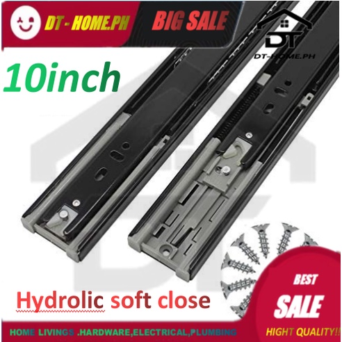 Soft Closing /PUSH OPEN Hydraulic Drawer Full Extension 3 Fold Drawer ...