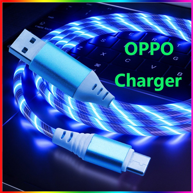 Flowing Colors LED Glow USB Fast Charger fast data Cable | Shopee ...