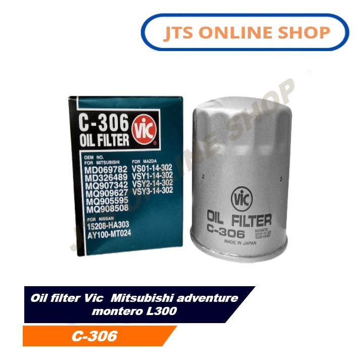 Oil filter Vic C-306 Mitsubishi adventure montero L300 | Shopee Philippines
