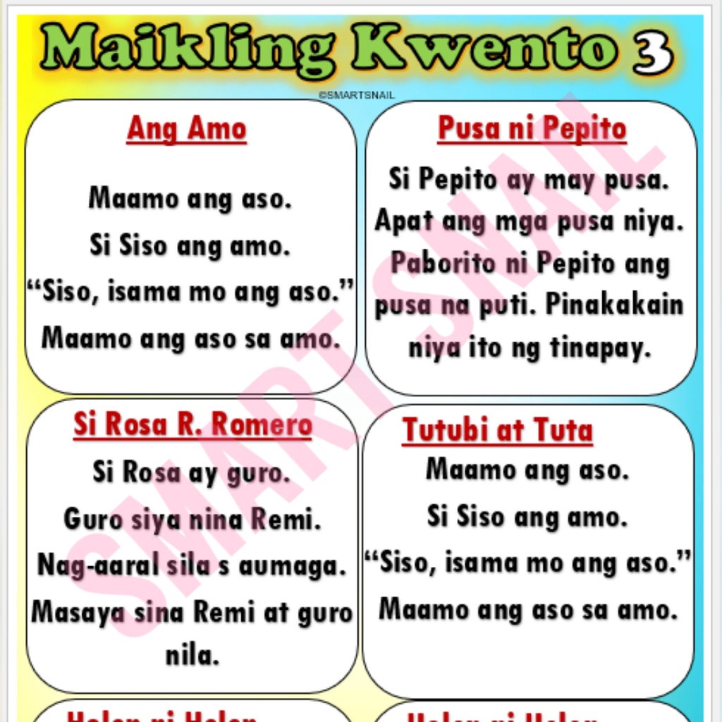 Reading PAGBASA Laminated Educational Chart A4 size | Shopee Philippines