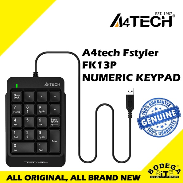 A4tech Fstyler Fk13p Numeric Keypad Shopee Philippines