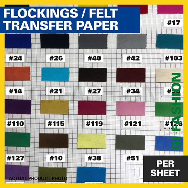 Flock Heat Transfer Paper felt paper velvet 0.7mm Heat Press Machine ...