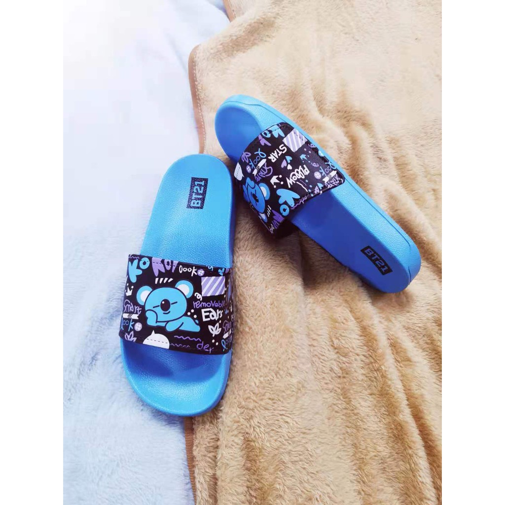 BTS BT21 KPOP slippers Korean men's League idol Koya RJ Shooky Mang ...