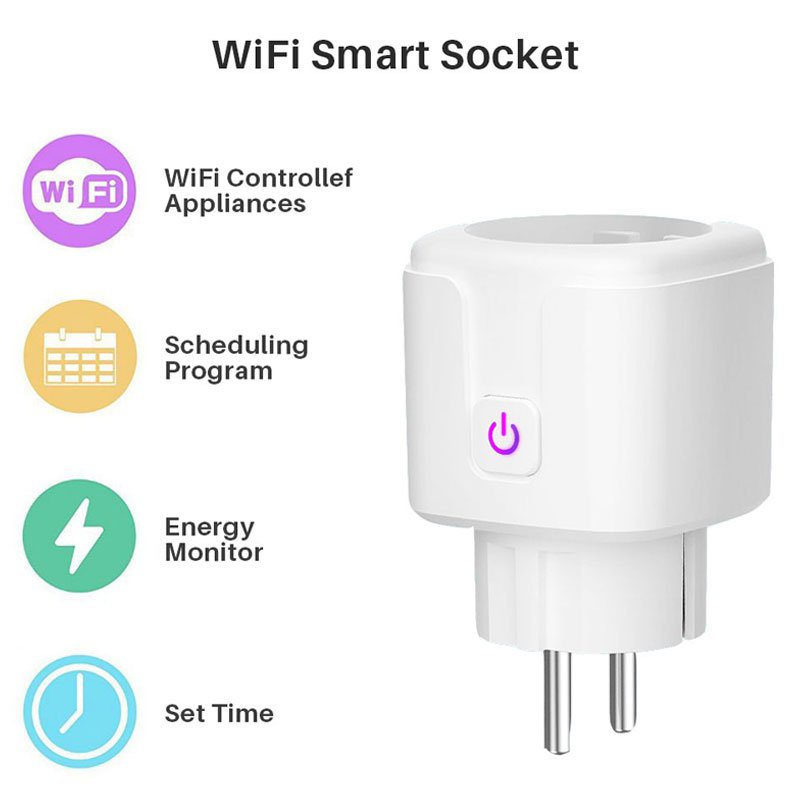 &EU Smart Wifi energy Power meter Plug with Power Monitor Smart Home ...