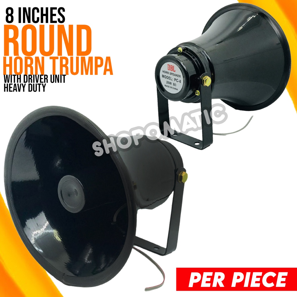 🟧 6" & 8" Round Horn Trumpa With Driver Unit Heavy Duty 🟧 | Shopee ...