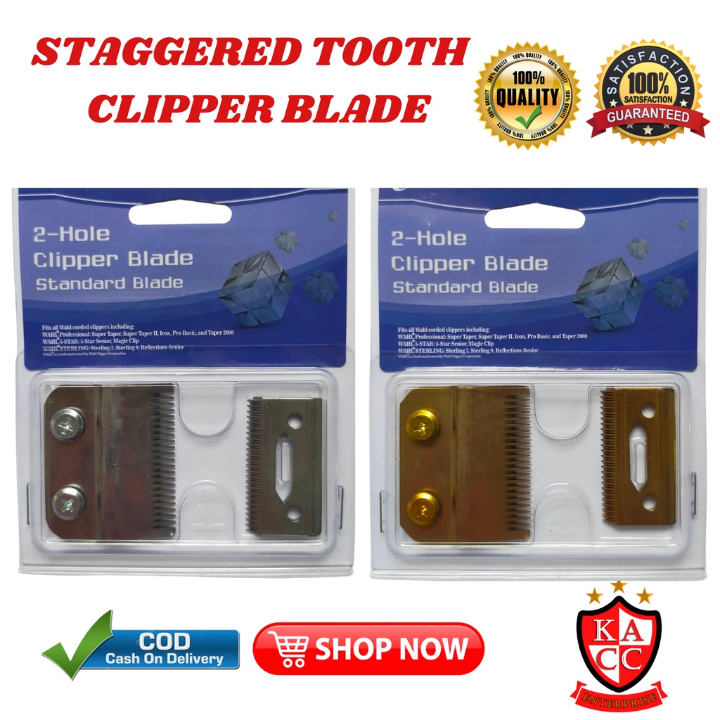 [KACC] Staggered Tooth Crunch Blade | Hair Clipper Blade Stainless ...