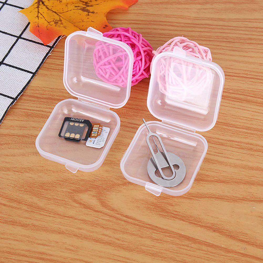 Mini Plastic Storage Transparent Jewelry Earing Container Storage Small ...