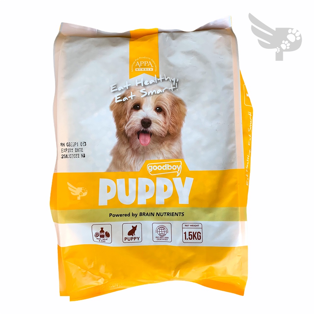 Good Boy Puppy 1.5kg - Beef, Milk & Egg Flavor - For Puppies - Goodboy ...
